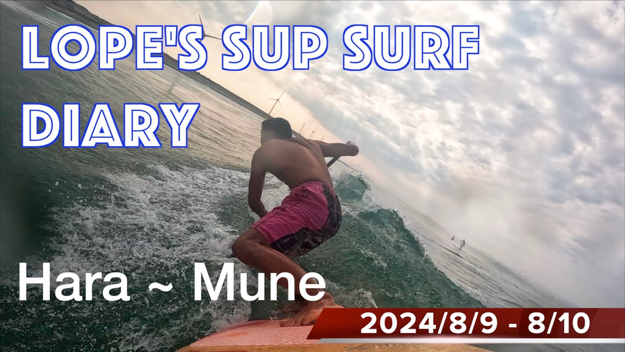 SUP surf diary 盆休みグーフィー最高 〜0809-0810~ - YouTube