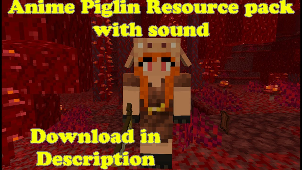 Anime Piglins Resource Pack with sound (download in description) - YouTube