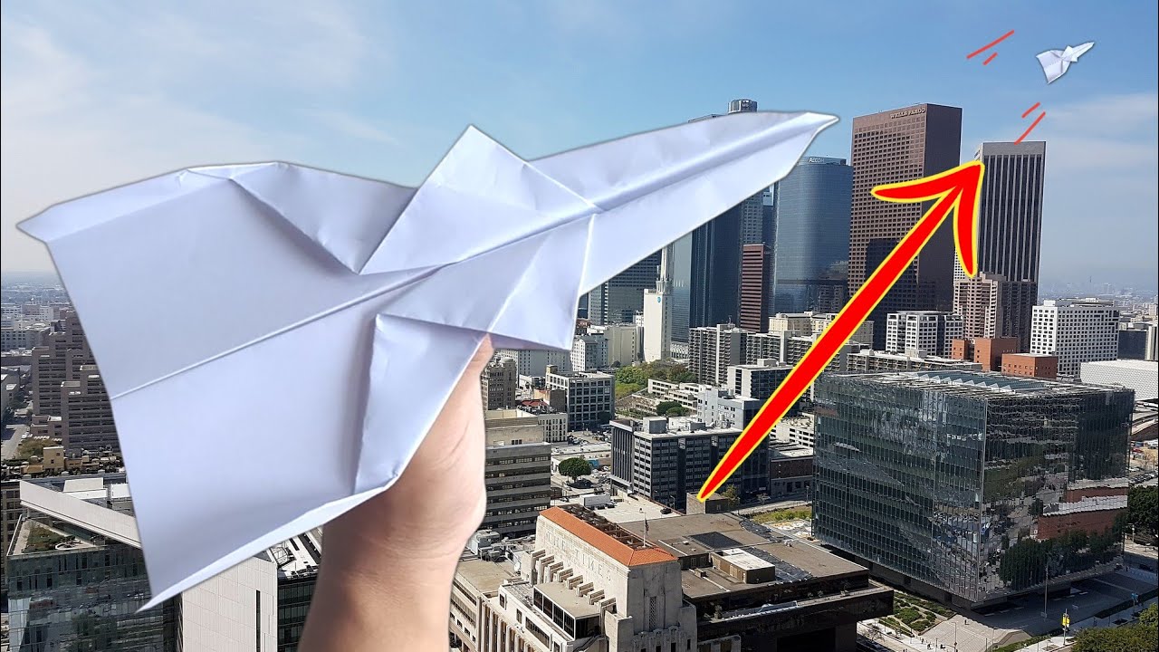 How To Make Easy Paper Airplanes That Fly Far - Best Paper Airplane For ...
