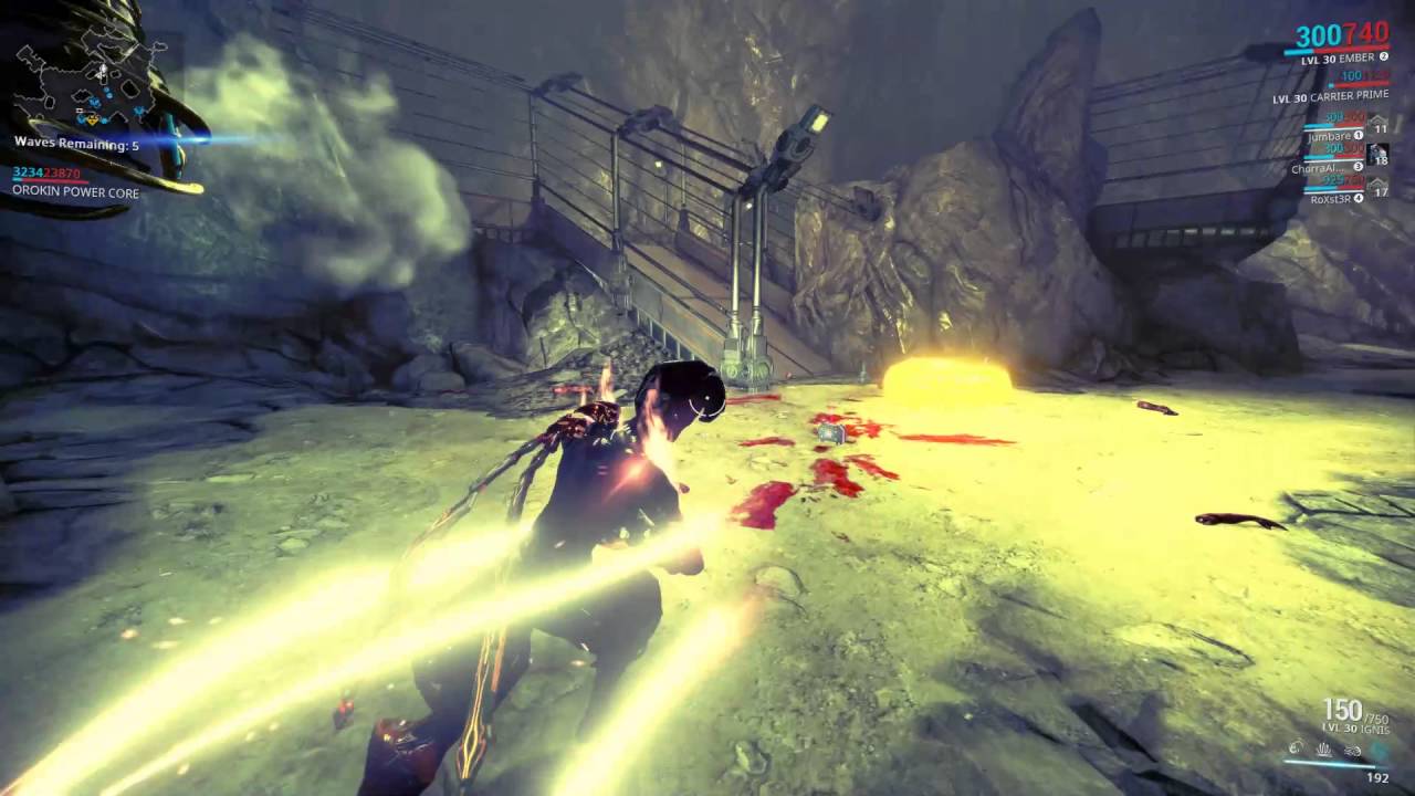 Warframe Fieldron infestation Corpus Defence 2 ## Ember Ignis - YouTube