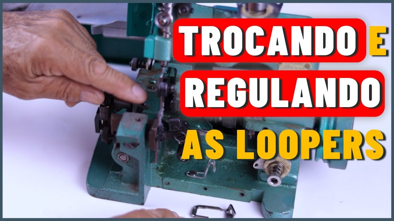 VOCÊ TROCOU AS LOOPERS DA SUA OVERLOQUE E ELA NÃO COSTUROU TROCANDO E REGULANDO AS LOOPERS - YouTube