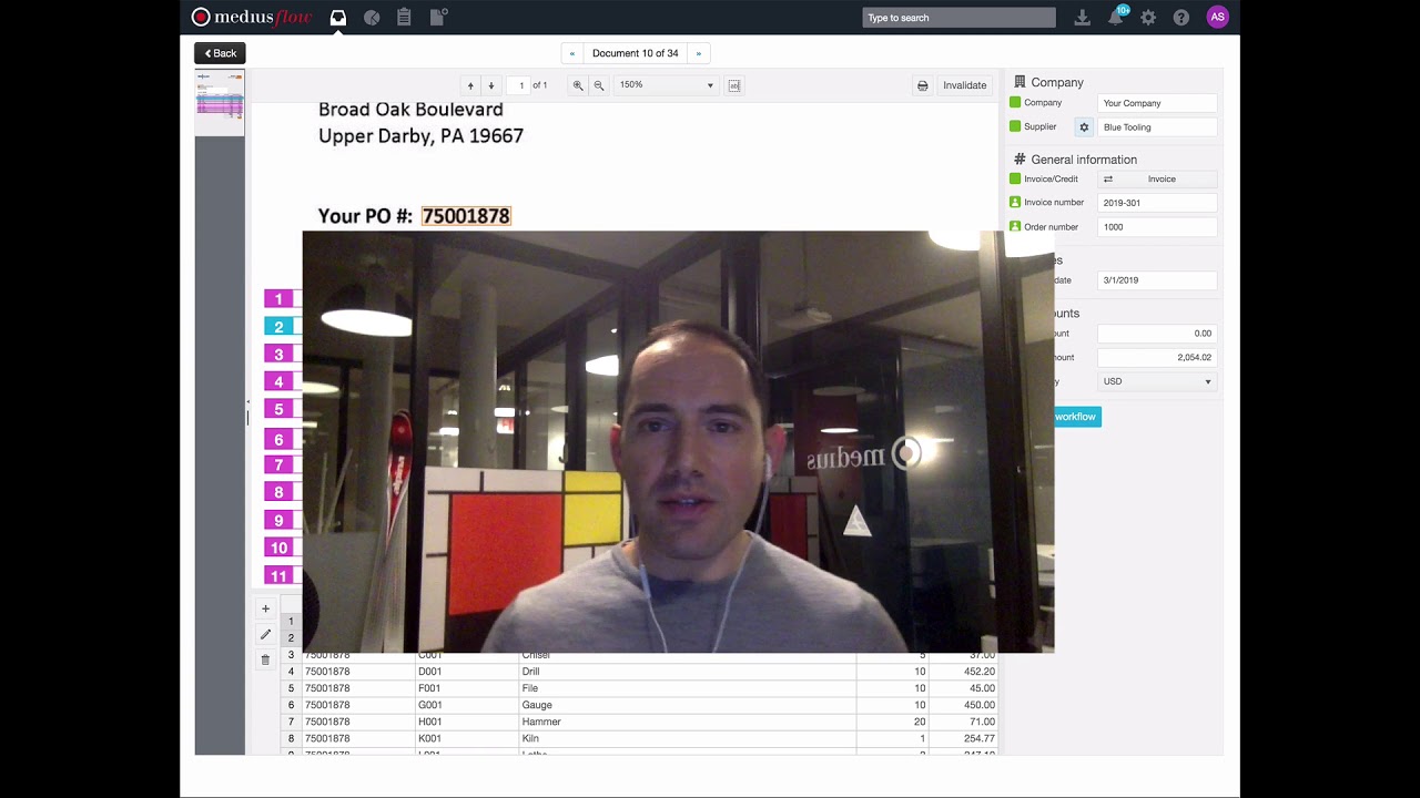 Invoice capture with Medius capture - YouTube