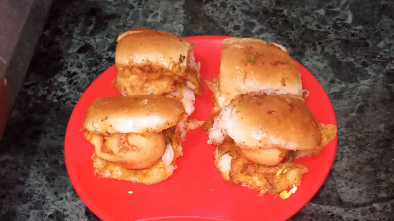 Anda masala vada pav ठेला style recipe - YouTube