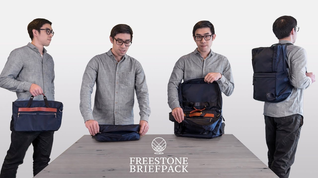 FREESTONE | Briefpack 雙面變形包 – 兩步驟輕鬆裝更多 — ZecZec嘖嘖群眾集資 - YouTube