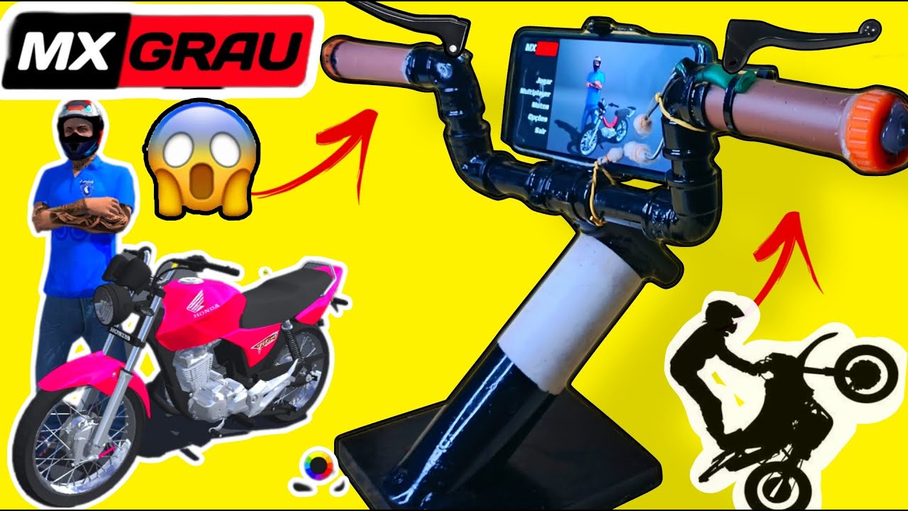 How to make a Handlebar for mobile motorcycle games - YouTube