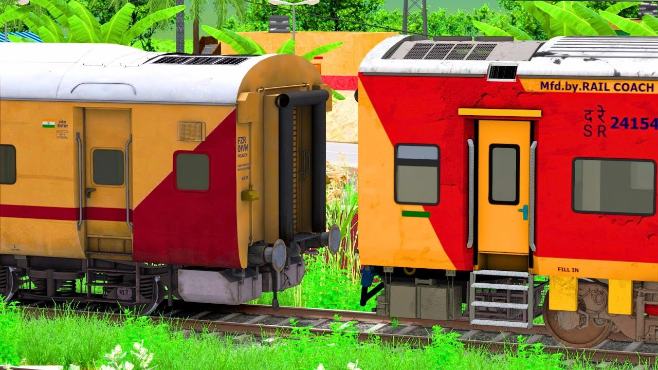 ICF UTKRISHT COUPLING LHB DOUBLE DECKER | BUMPY RAILROAD | RAILWORKS ...