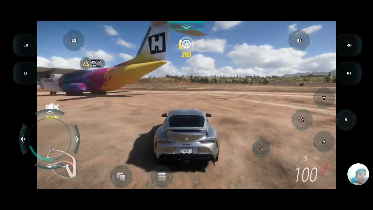Playing forza horizon 5 mobile on joy ark app/ Ehaan free gamer - YouTube