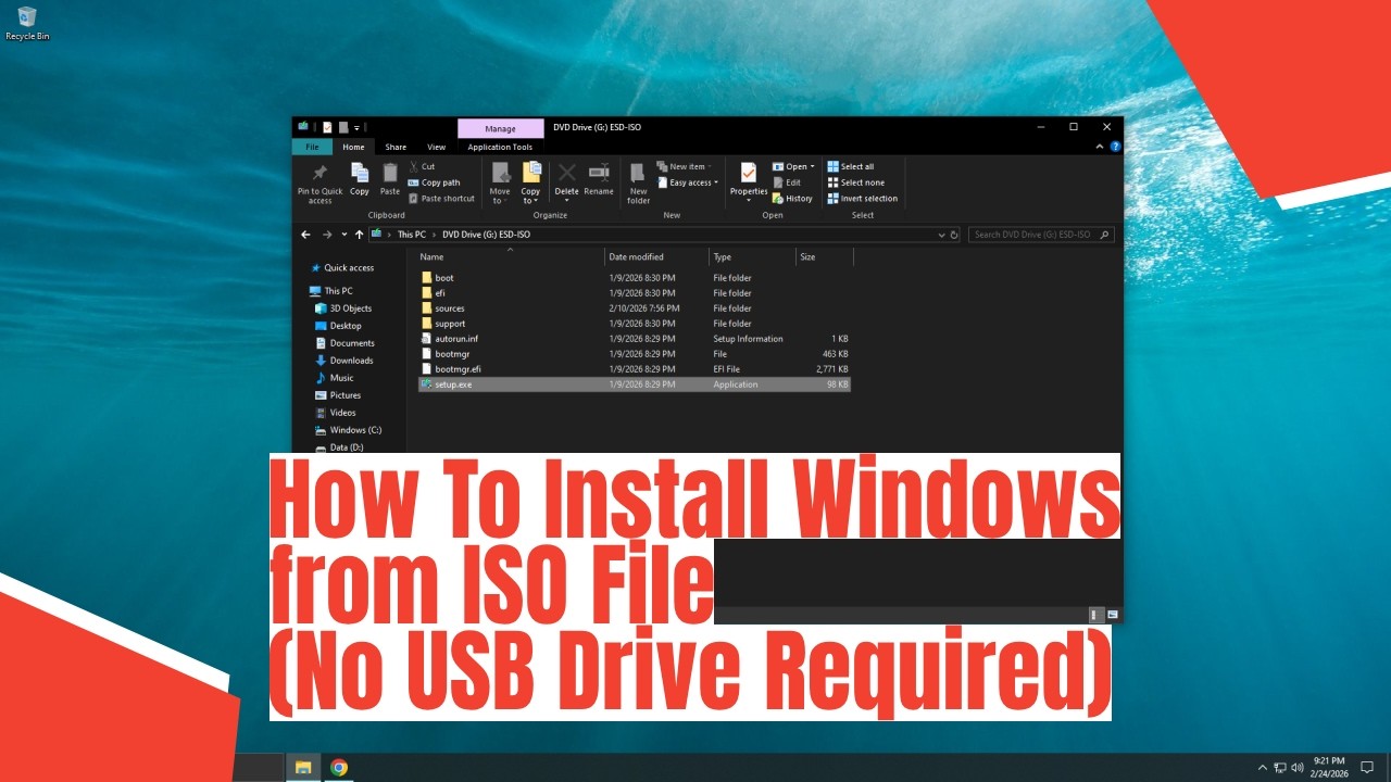 How To Install Windows from ISO File (No USB Drive Required) - YouTube