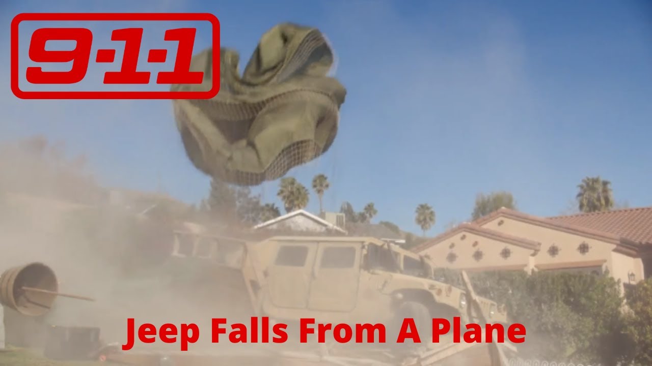9-1-1 | a jeep falls out of a plane - YouTube