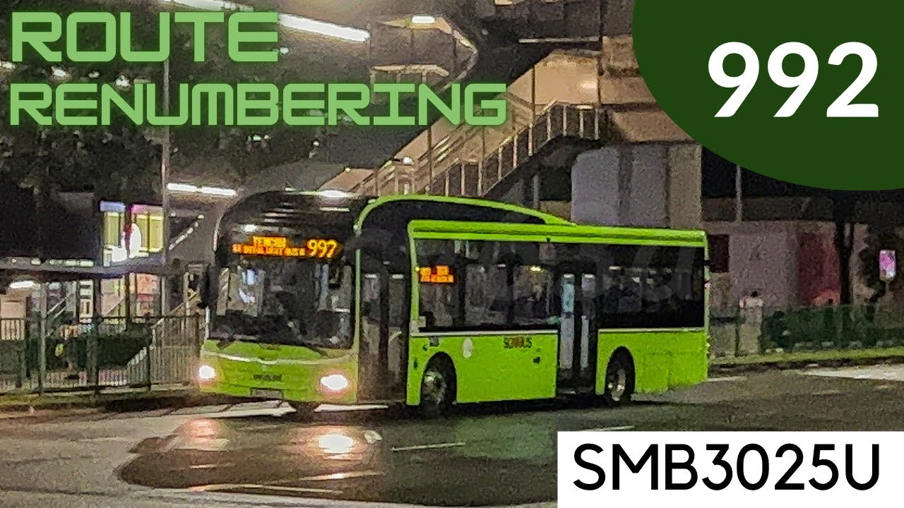 [Tower Transit] Service 992 First Day - Tengah Extension - YouTube