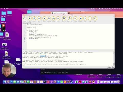 Advent of Code 2023: Day 2 (Cube Conundrum) - Solving at first sight! - YouTube