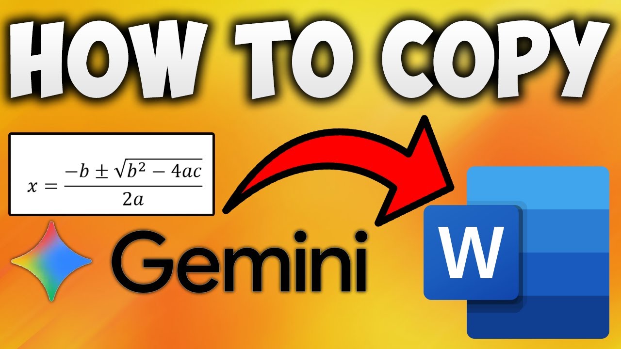 How to Copy & Paste Math Equations from Gemini to Microsoft Word DOCX ...
