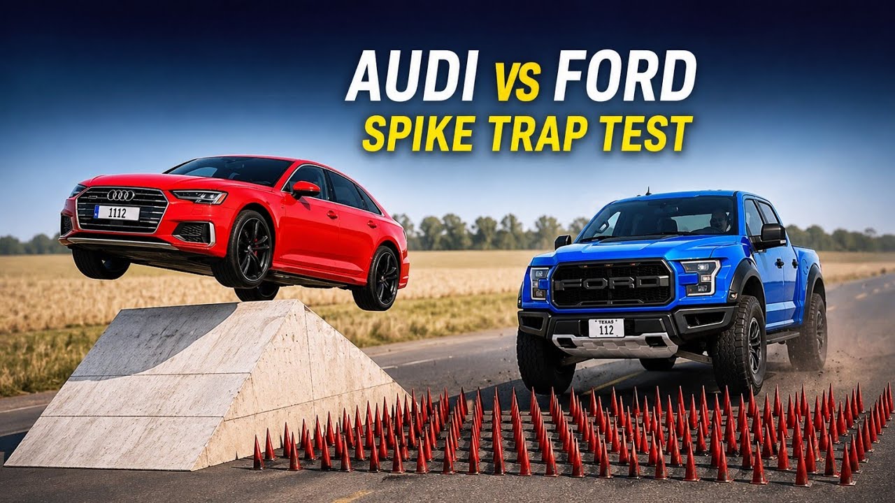 Cars vs Spikes Challenge | ☺️ Can Any Car Survive This Extreme Test ...