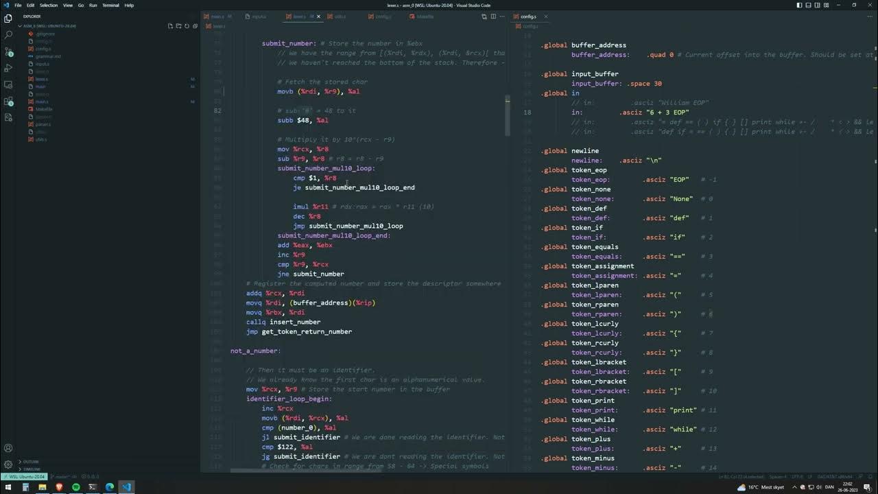 Compiler in Assembly (From Scratch) #001 Lexer finished :) - YouTube
