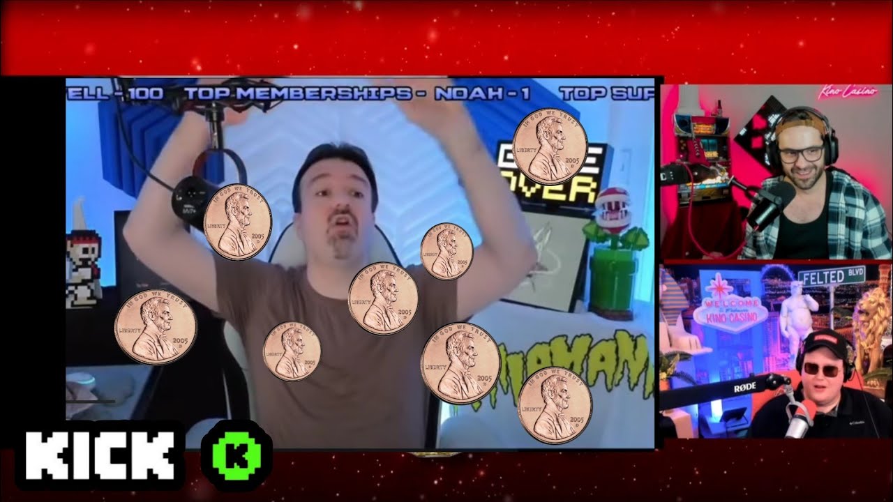 Kino Casino React To DSP Being Pelleted with Pennies By Kick Dents 🤣 ...