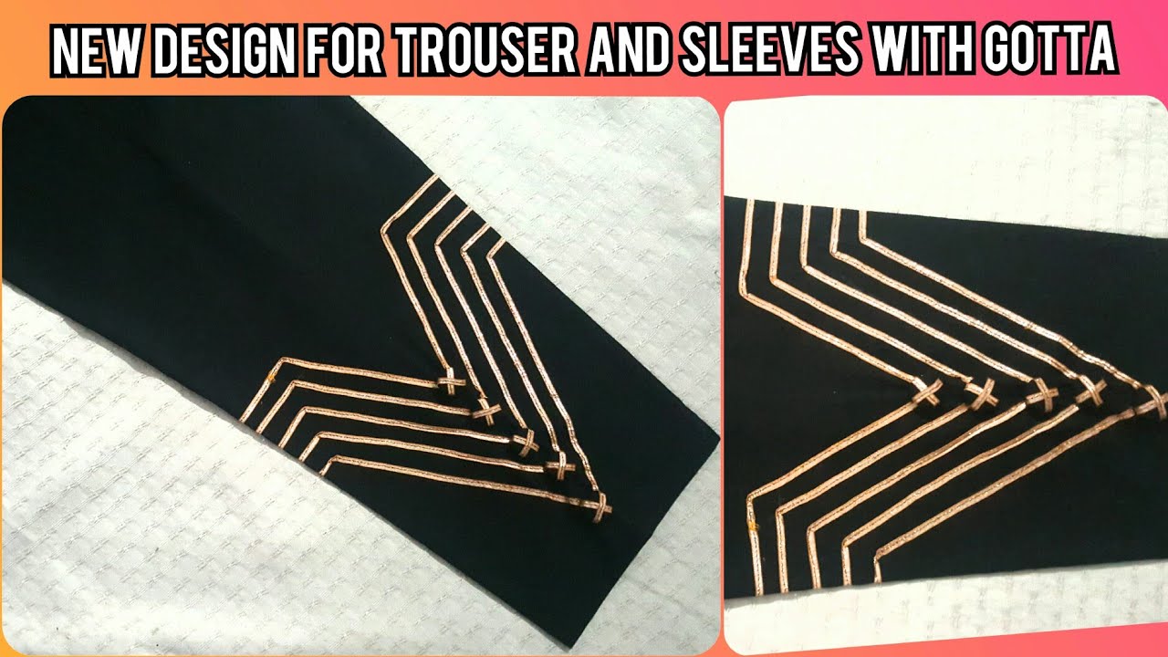 New design for trouser and sleeves with gotta || YOUR FASHION EXPERT ...