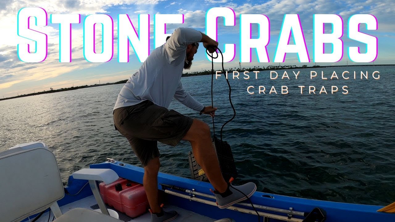 First Day Dropping Stone Crab Traps - YouTube