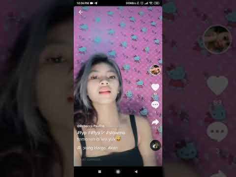 cewek tiktok, rebbeca Paulina, Cantik sexy, don't look at nenene bigo