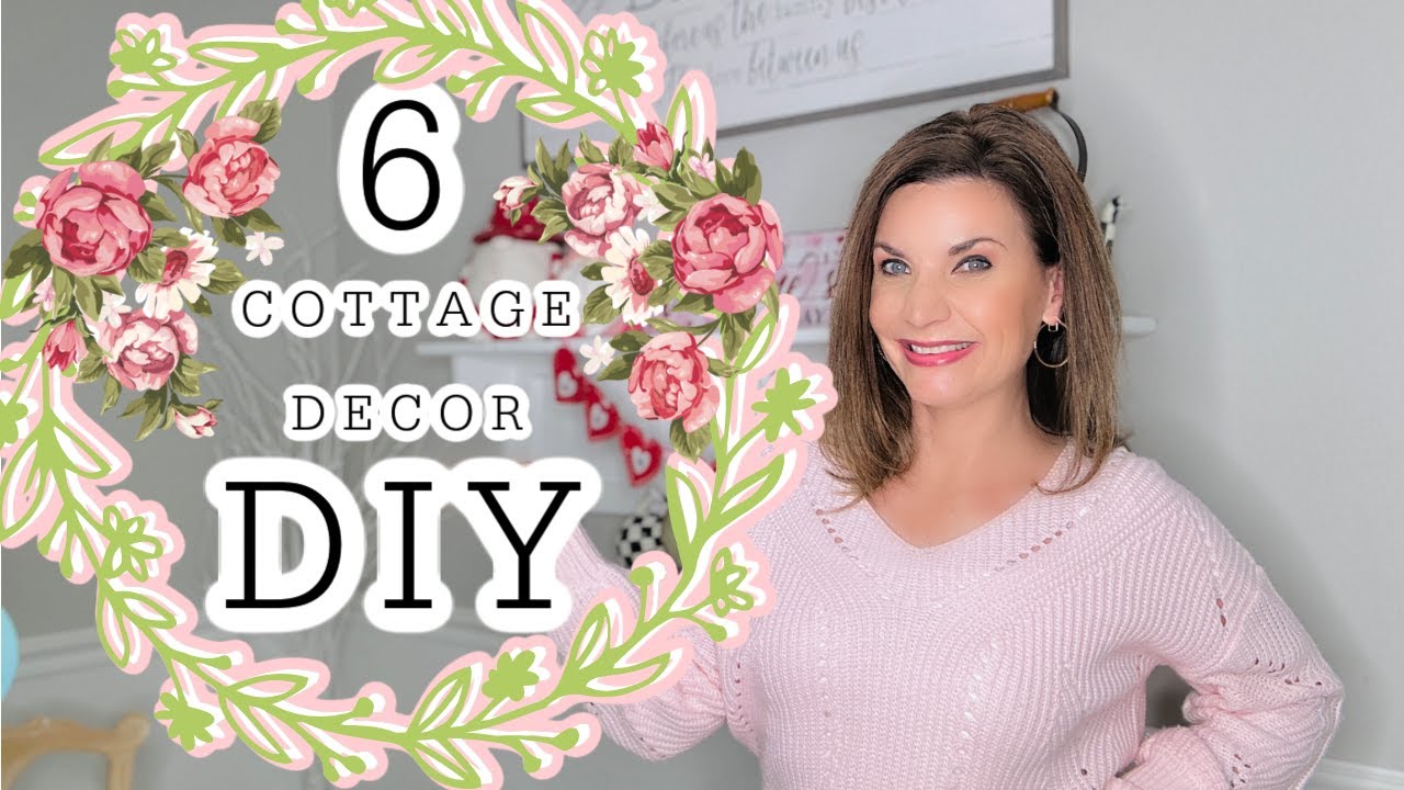 🌿6 DIY ((EASY)) SPRING COTTAGE DECOR SHABBY CHIC CRAFTS + ROSES 🌿 ...