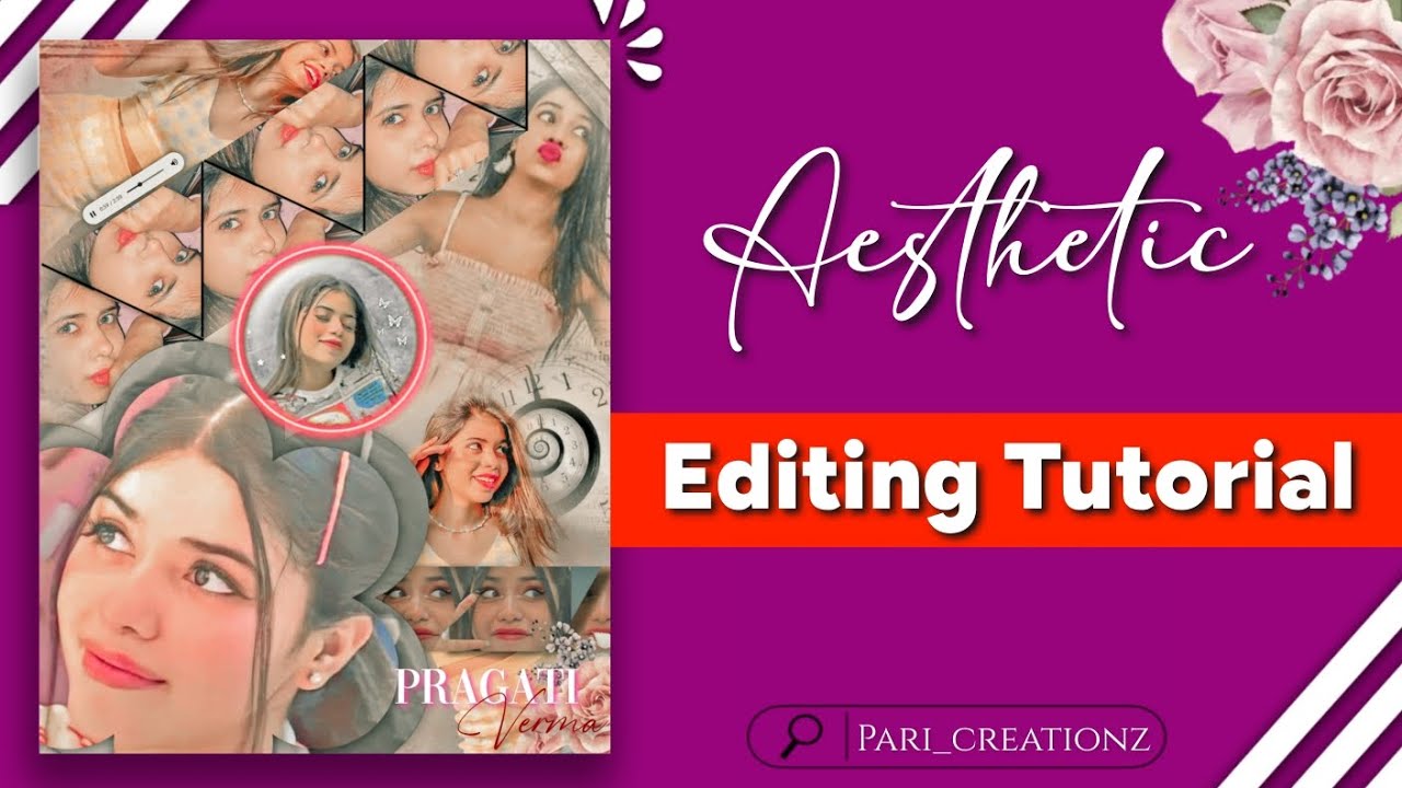 Aesthetic Editing Tutorial for fanpages || Picsart Edit Tutorial || Pari_creationz 💖 - YouTube