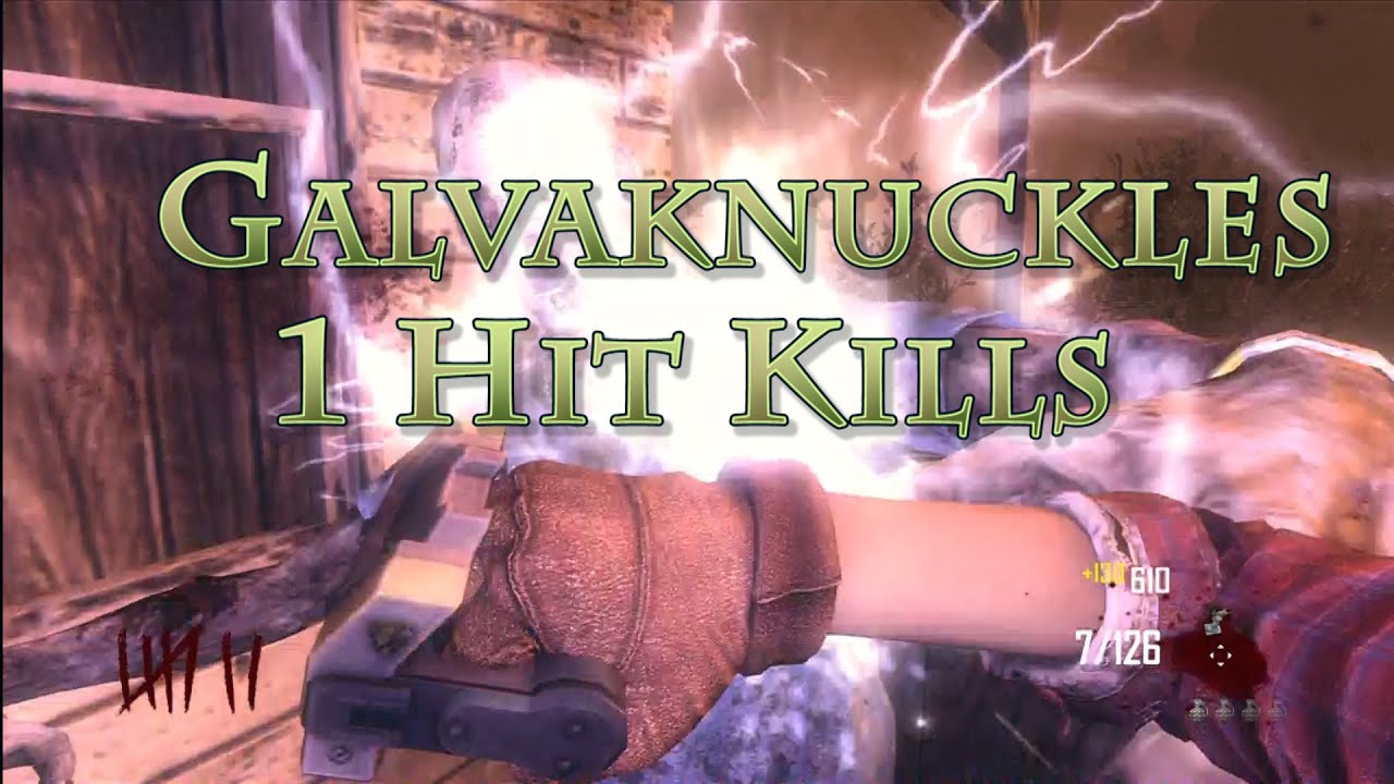 Black Ops 2 Zombies - 1 Hit Kill (Galvaknuckles) - YouTube