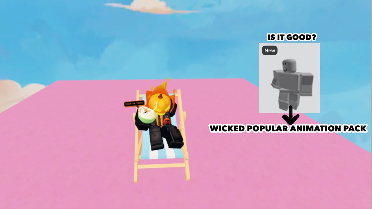 Using the NEW Wicked Popular Animation Pack (Roblox Bedwars) - YouTube