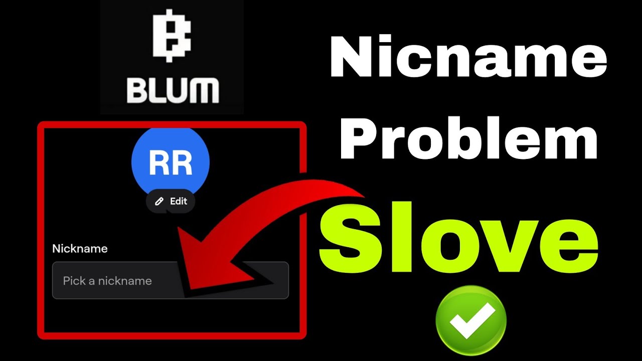 Set Nickname Problem Blum | Blum Nick Name Problem Slove | Nickname ...
