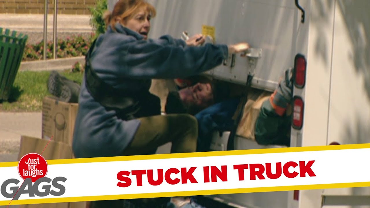 Stuck In Truck Prank! - YouTube