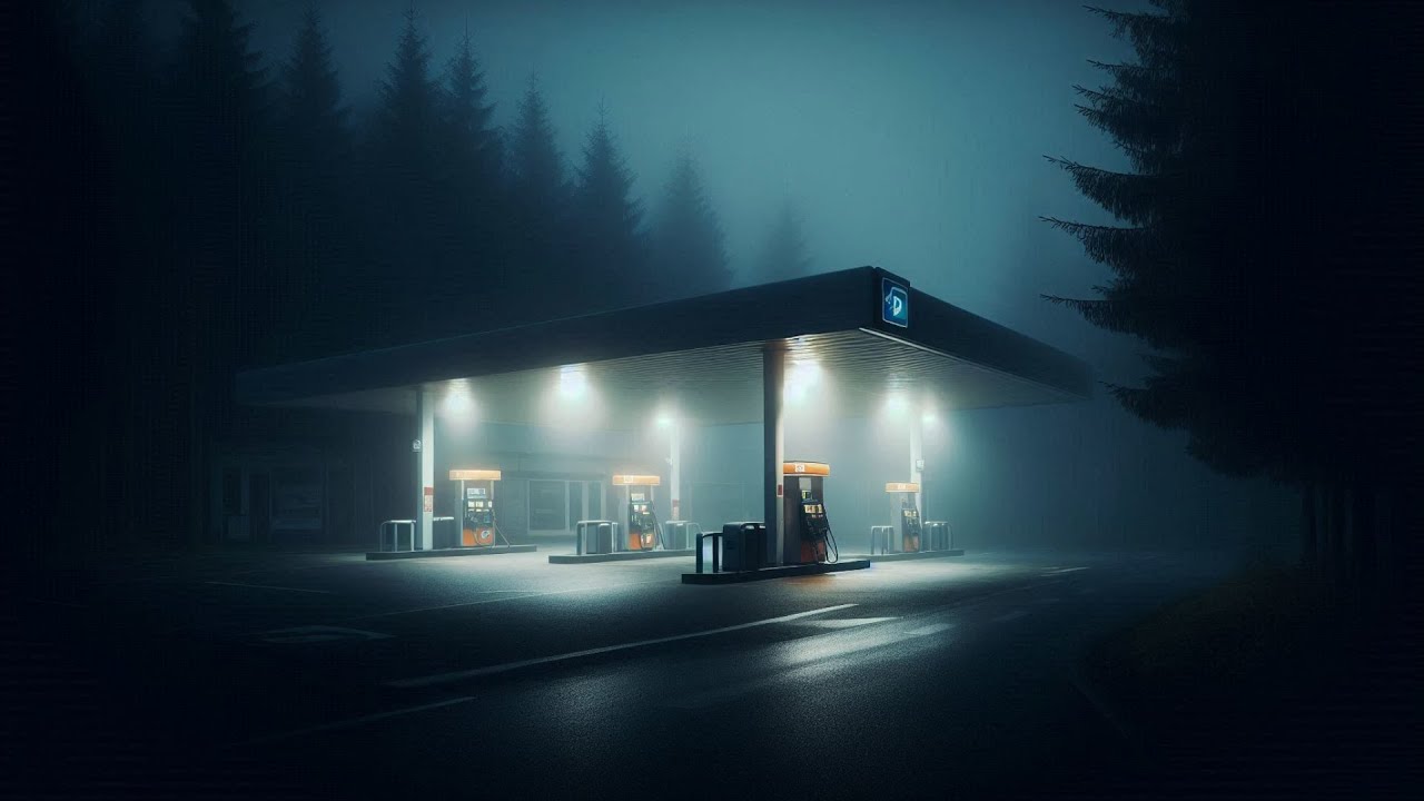 Night at the Forest Gas Station | Ambient Music - YouTube