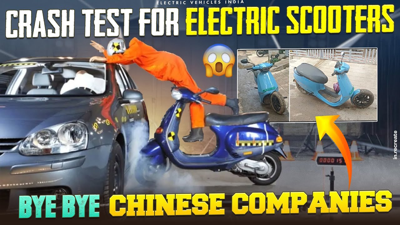 Crash Test For Electric Scooters... | BYE BYE Chinese Companies ...