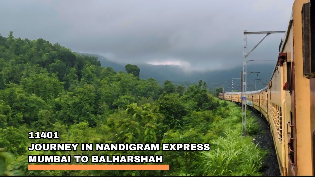 Journey in Nandigram Express | Mumbai to Balharshah Via Adilabad | Full ...