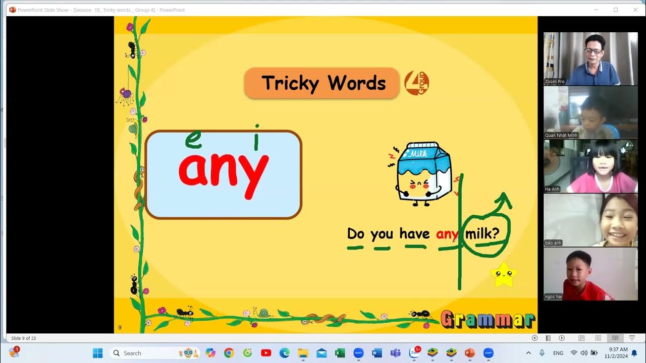 STEP 3 Jolly Phonics Tricky words Group 4 - YouTube