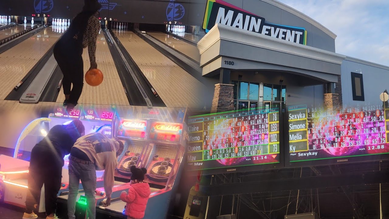 Bowling at Main Event Center - YouTube