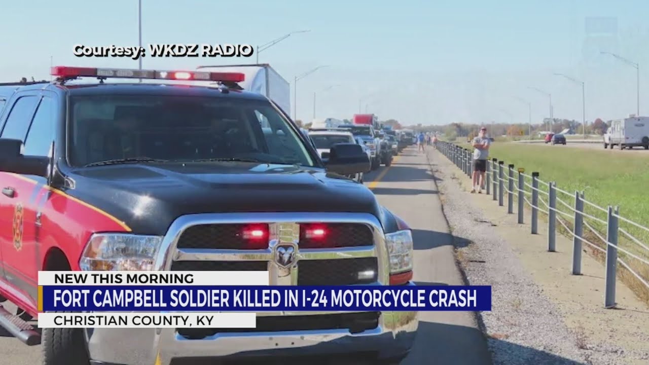 Fort Campbell soldier killed in I-24 motorcycle crash - YouTube