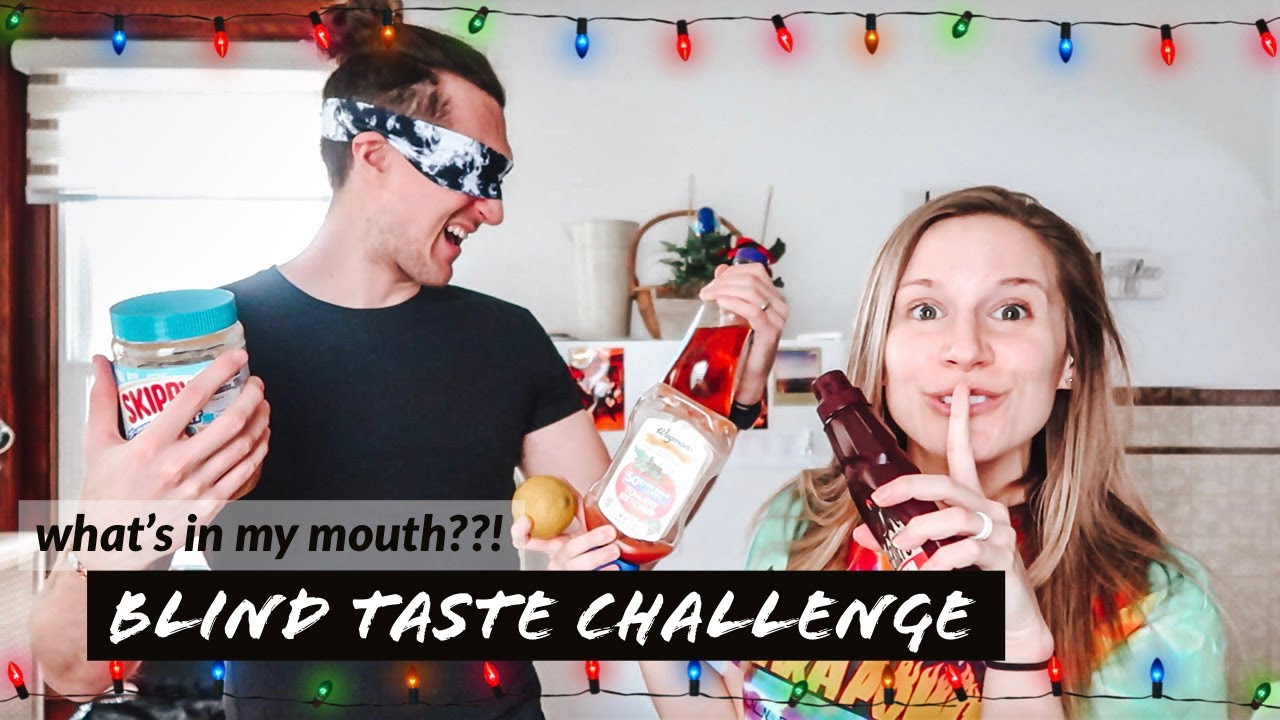 Blind Taste Test Game | Funny Gross Food Challenge | Vlogmas Day 05 ...