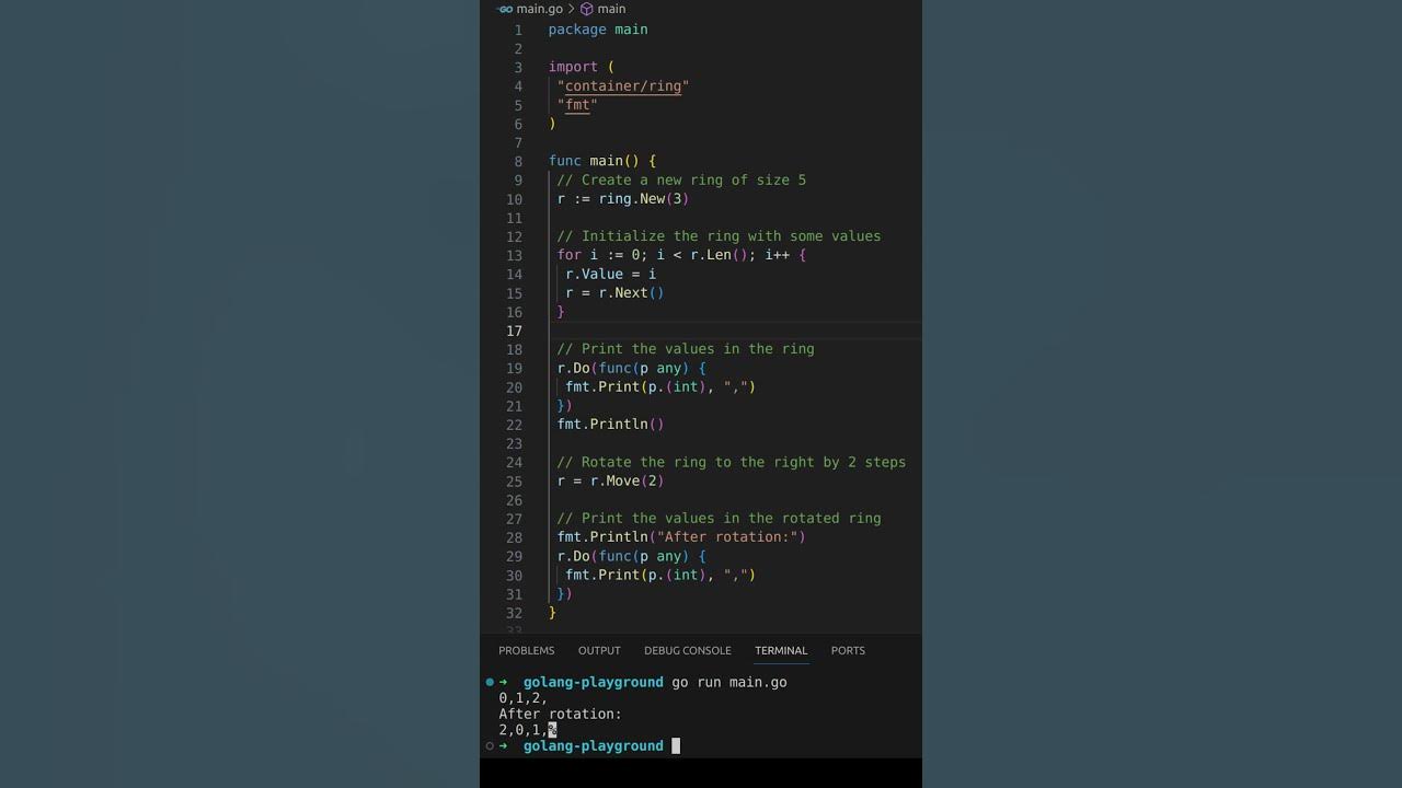 Utilizing Golangs Ring For Effective Circular Data Structures Youtube