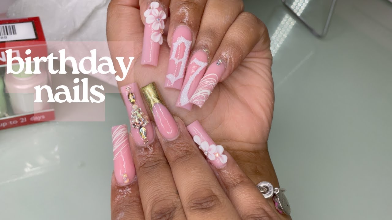 Birthday Nails︱chellaveli Youtube