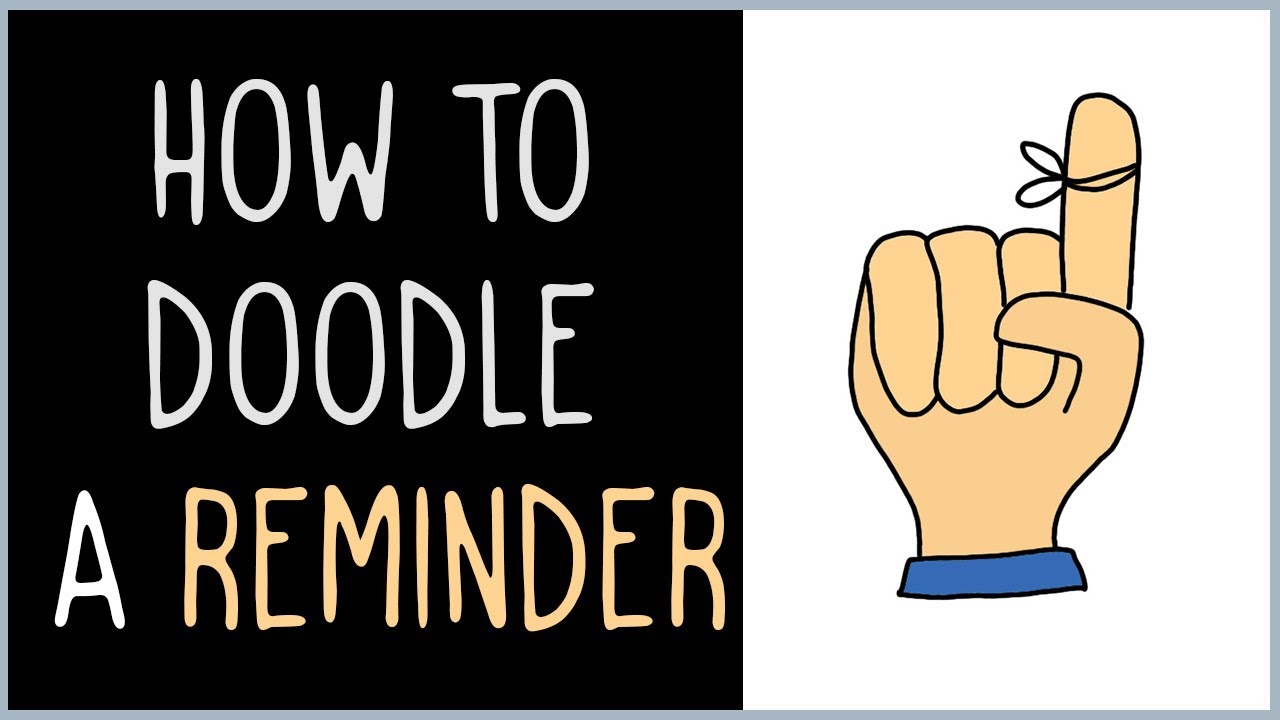 How to Draw a Reminder (drawing tips) - YouTube