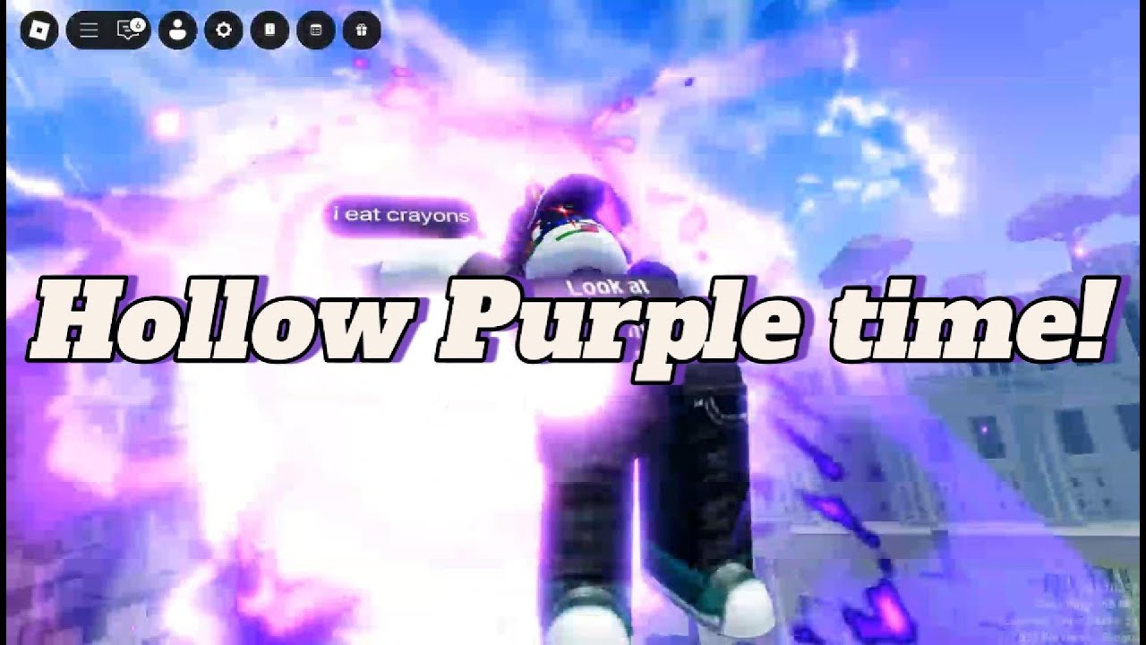 How to use Hollow Purple in Jump Showdown Roblox - YouTube
