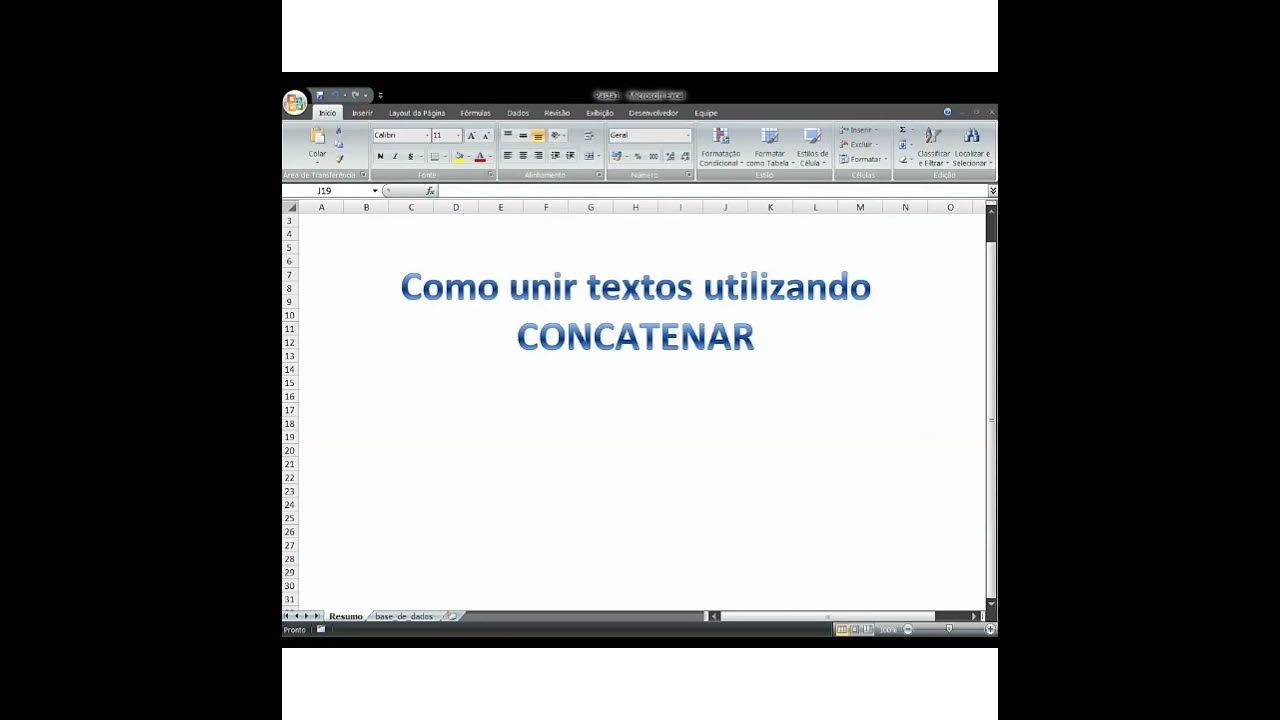 Como unir textos utilizando CONCATENAR - YouTube