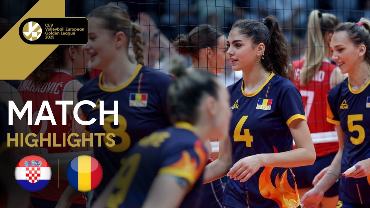 Highlights | Croatia vs. Romania - CEV Volleyball European Golden ...