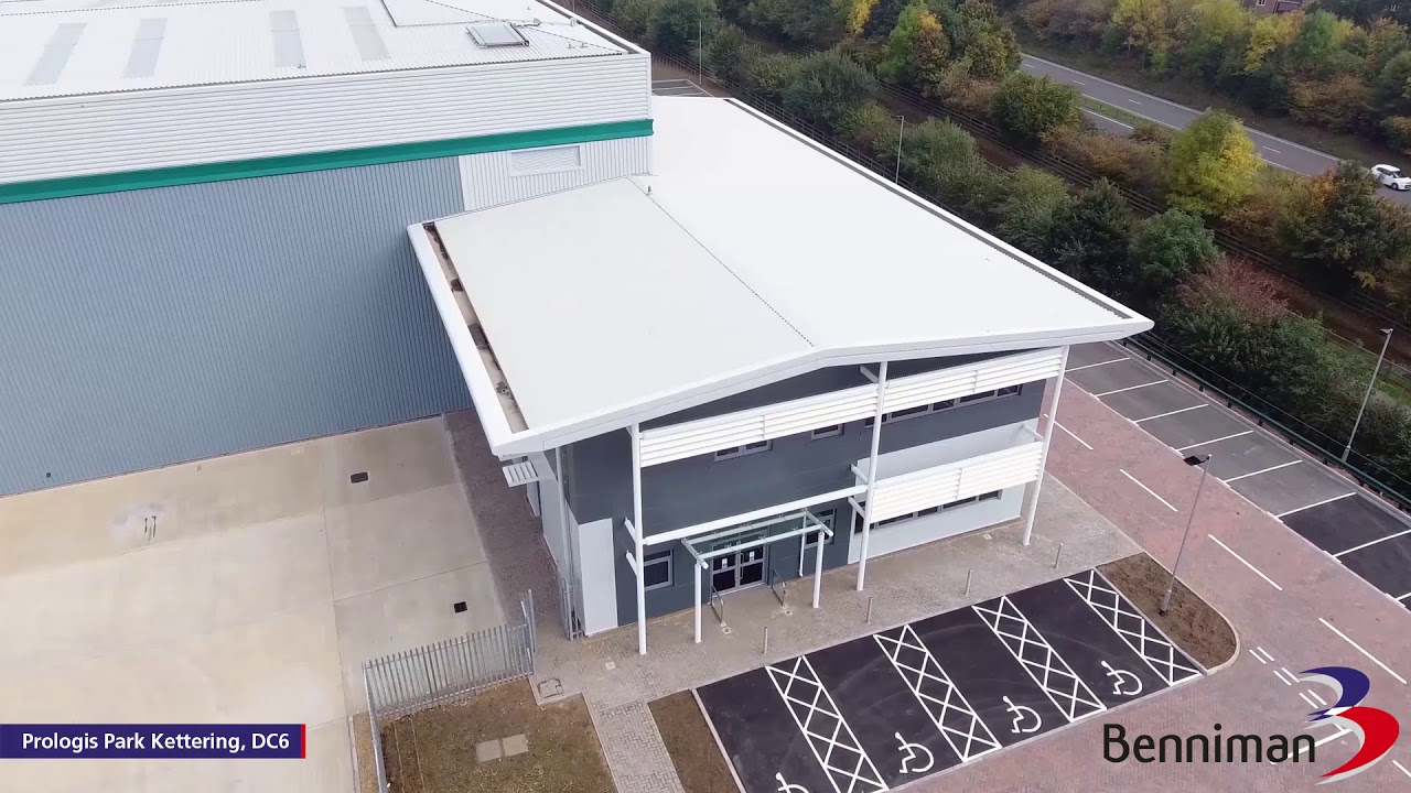 Prologis Kettering DC6 Drone Video - YouTube