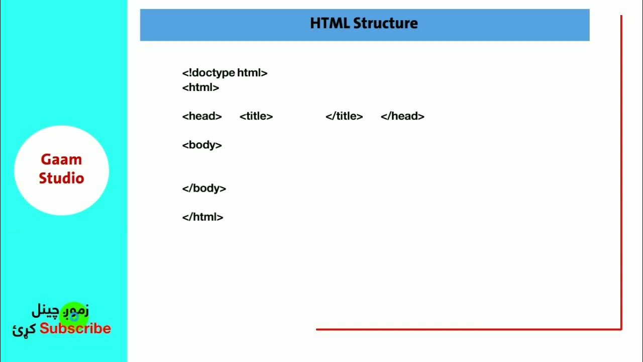 Lesson2_HTML_Software_requirements_HTML_Structure_In Pashto.پښتو ژبه - YouTube
