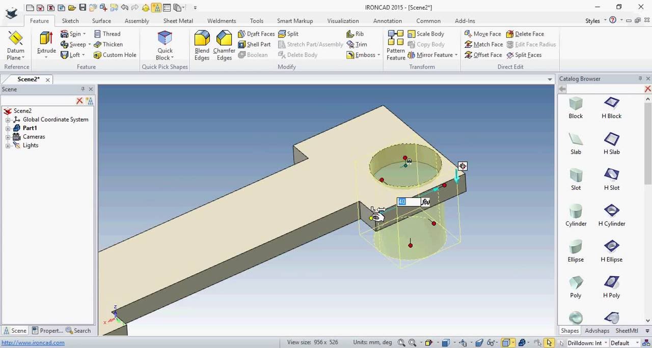 0001 MAKE THE BLOCK IN IRONCAD | LEARN THE IRONCAD SOFTWARE - YouTube