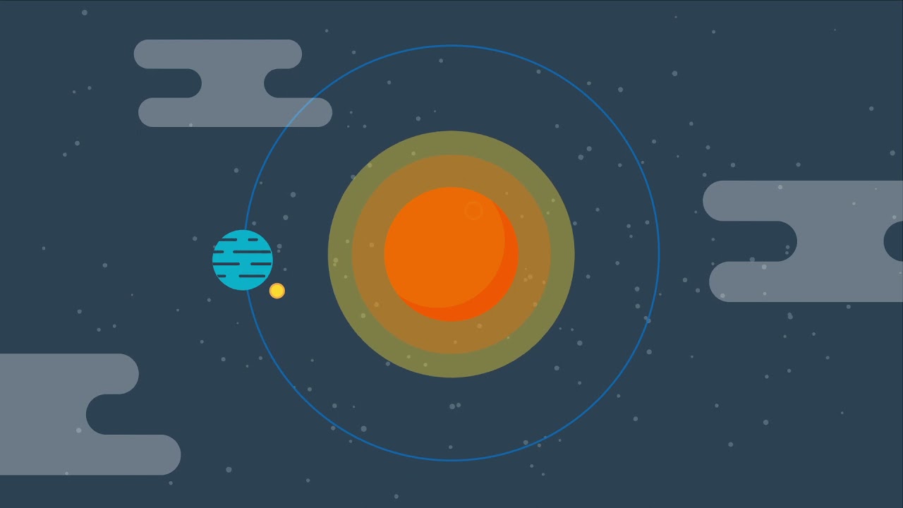 Animation of the earth's rotation around the sun - YouTube