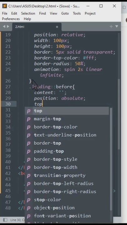 Loading dengan Efek Mesin Waktu HTML CSS | Tutorial HTML CSS #html #css #mengareit #htmlcss ...