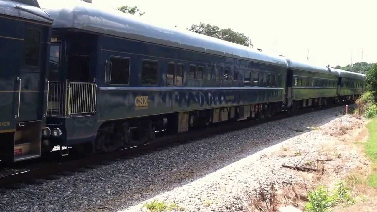 CXS Executive train running through Acworth, Georgia - YouTube
