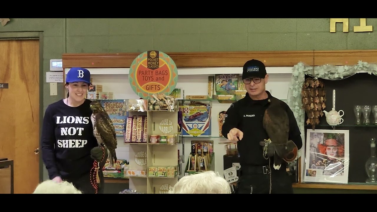 Raptor hawk meeting with Alex Peredes & Jenna Beck. Yucaipa Mousley ...