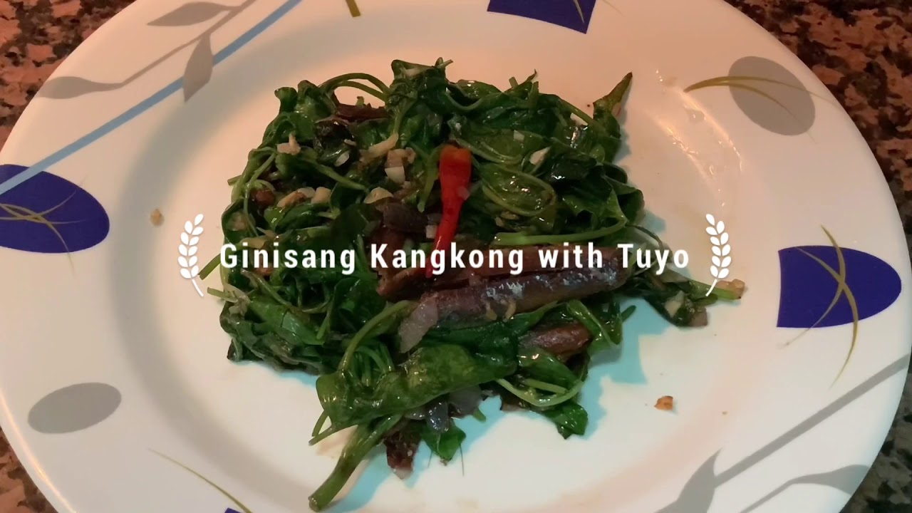 Ginisang Kangkong with Tuyo👨🏻‍🍳 - YouTube