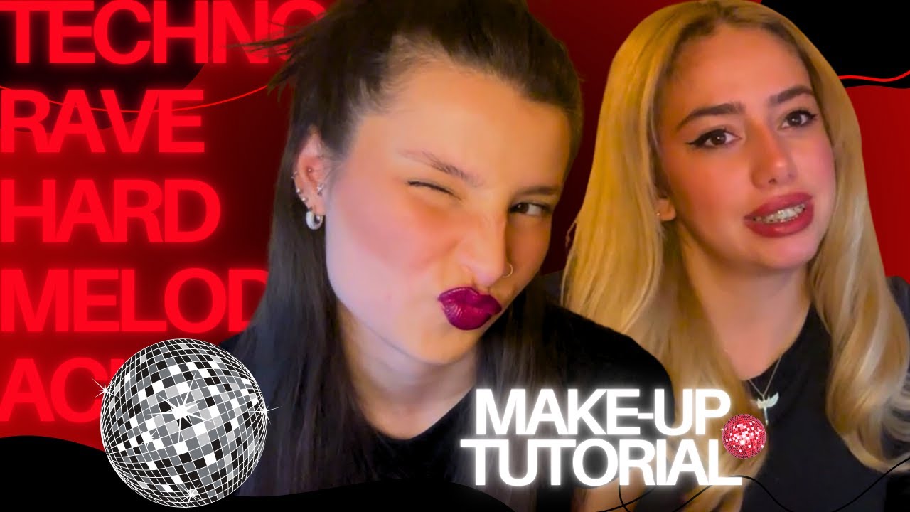 Techno Make-Up Tutorial | Neon Rave, Hard Techno, Acid - YouTube